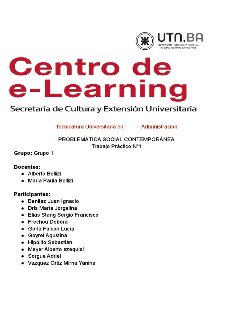 TP1 - Problematica Social Contemporanea UTN ADMIN | PDF | Karl Marx ...