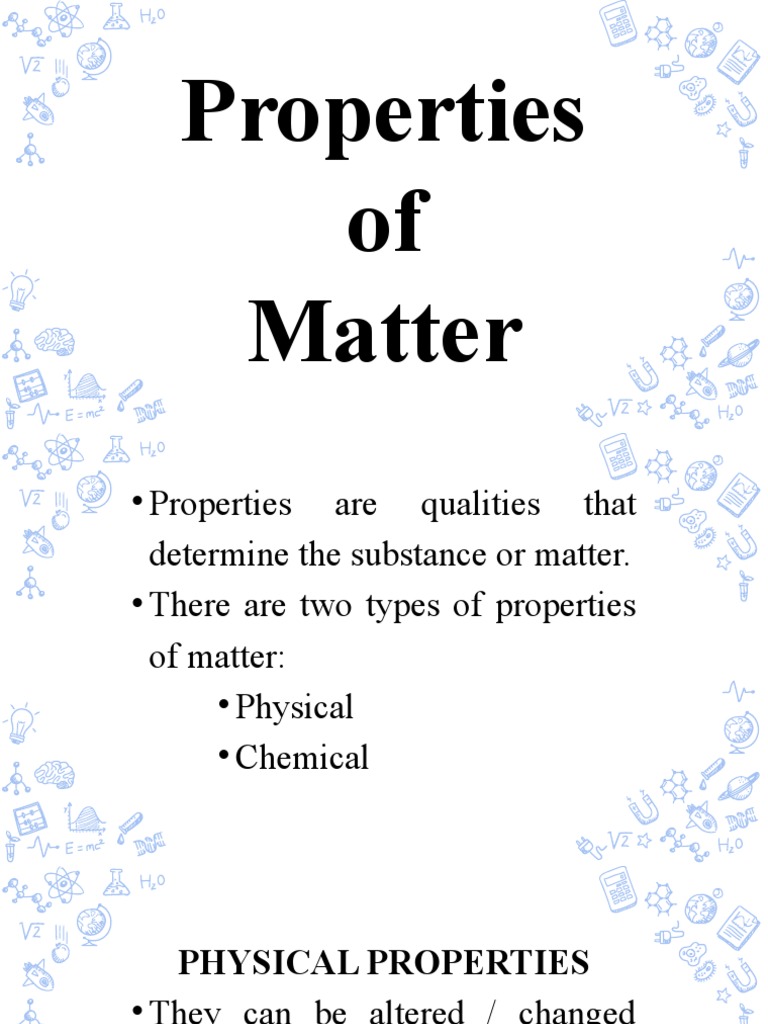 Properties of Matter | PDF