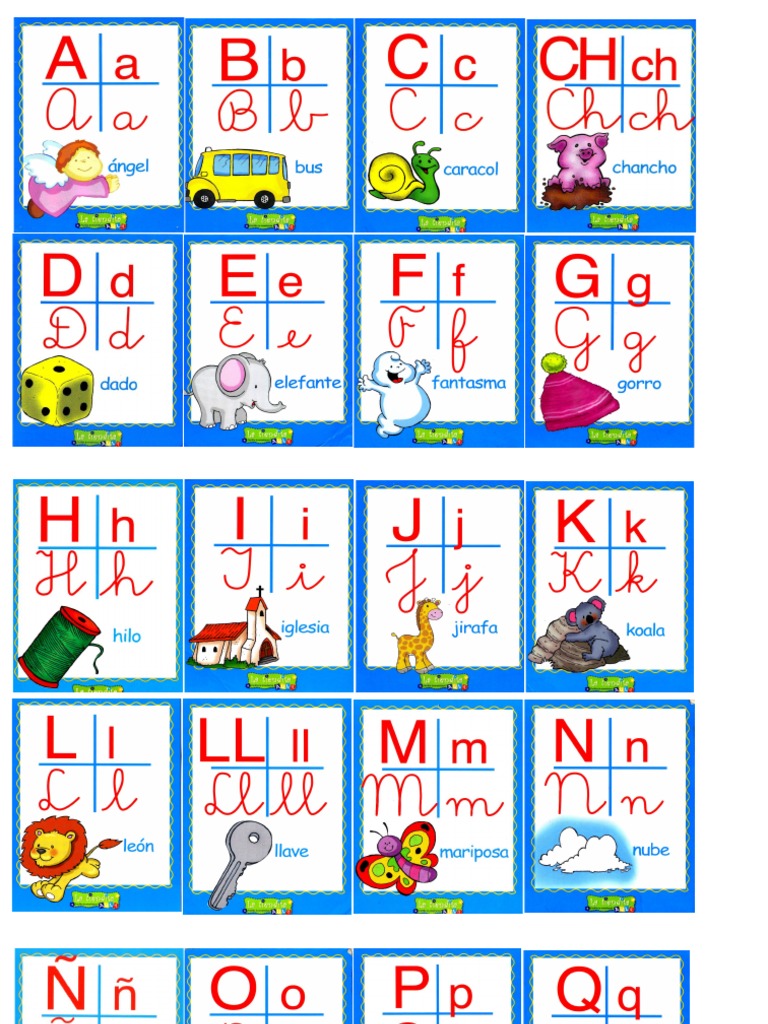 Abecedario Laminas | PDF