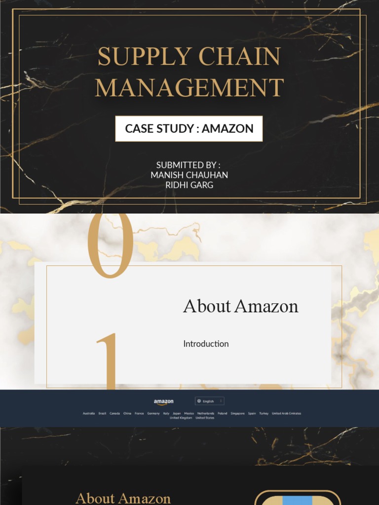 Amazon SCM | PDF | Warehouse | Logistics