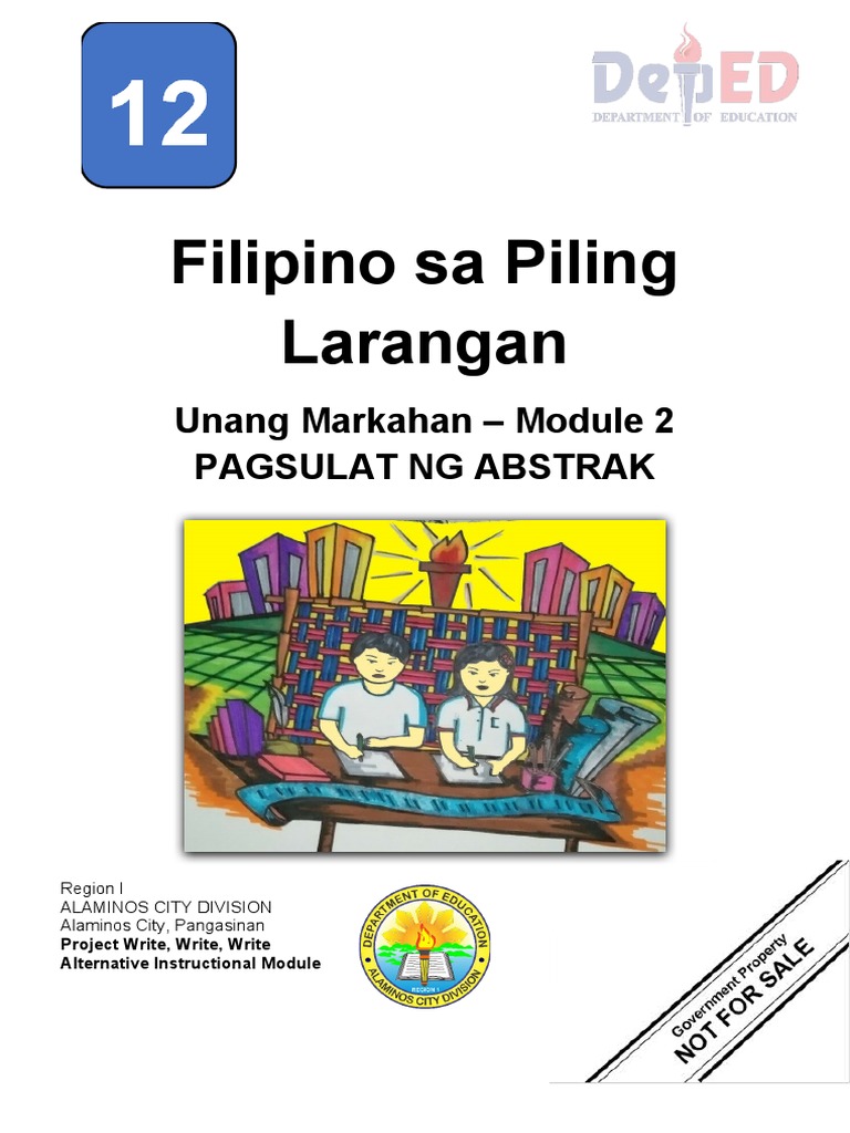 M2 Filipino Sa Piling Larang Akademiks MODYUL 2 GR 12 ABSTRAK | PDF