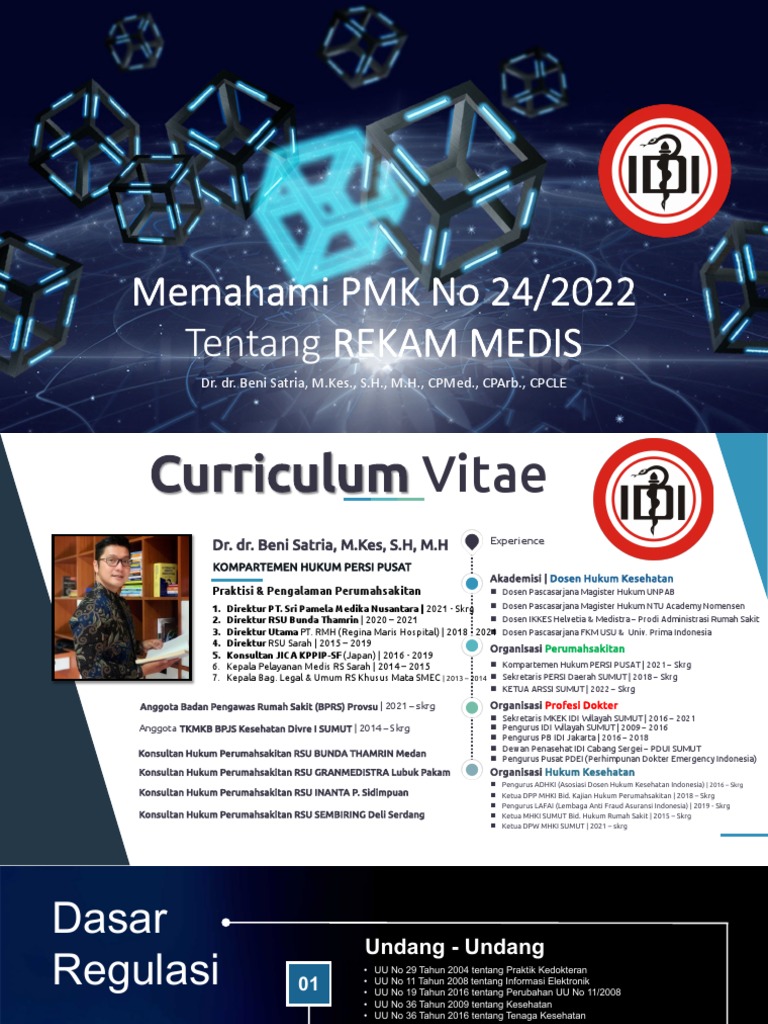 FORKOM IDI - Permenkes No 24 Tahun 2022 Tentang Rekam Medis | PDF