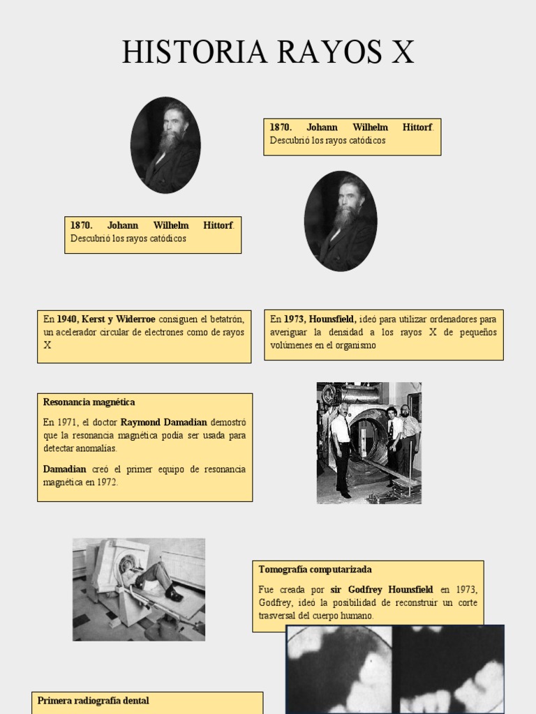 Historia Rayos X | Descargar gratis PDF | Rayo X | Ct Scan