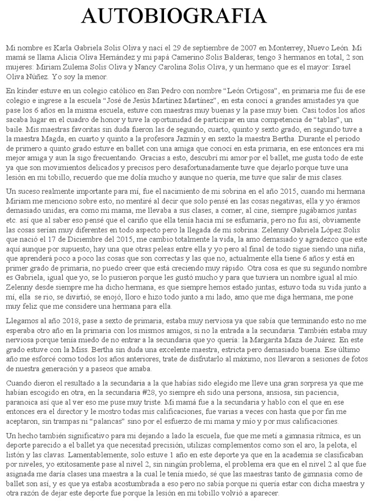 Autobiografia | PDF