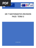 Worksheet 6 Memorandum Numeric and Geometric Patterns Grade 9 Maths | PDF