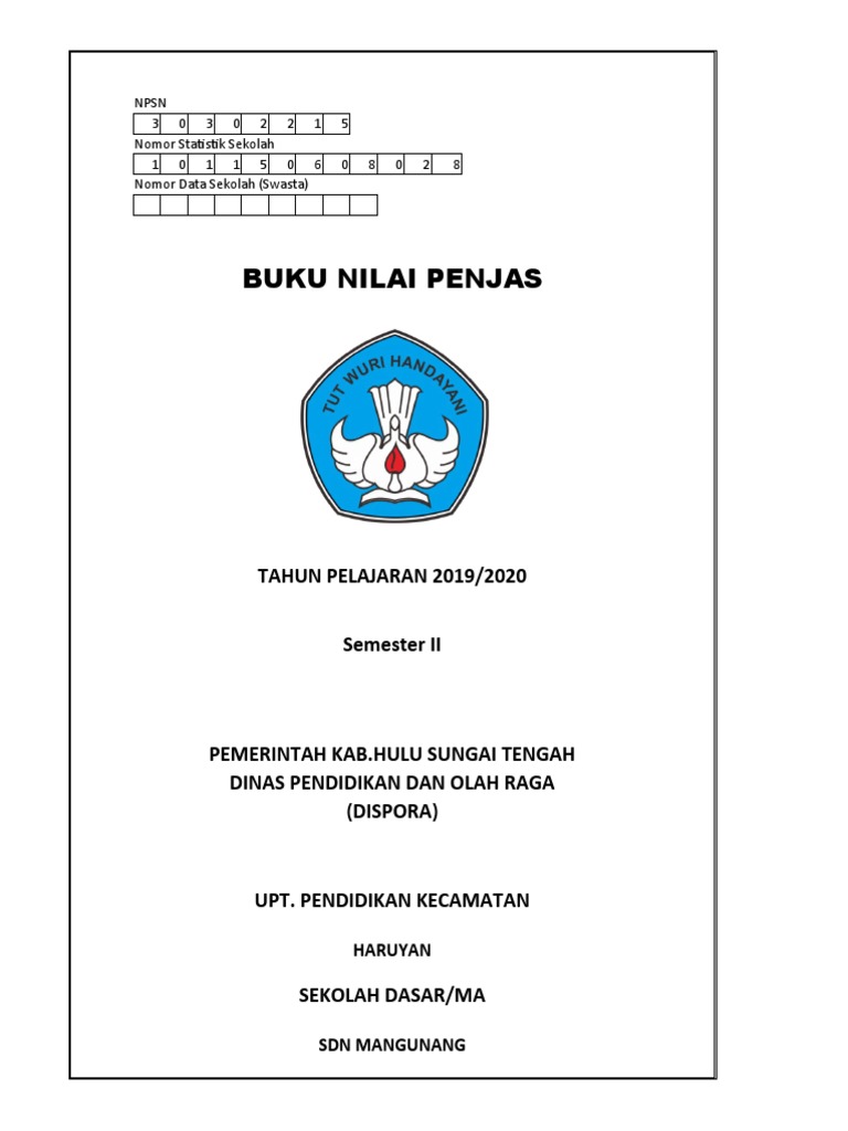 Penilaian Penjas SD | PDF