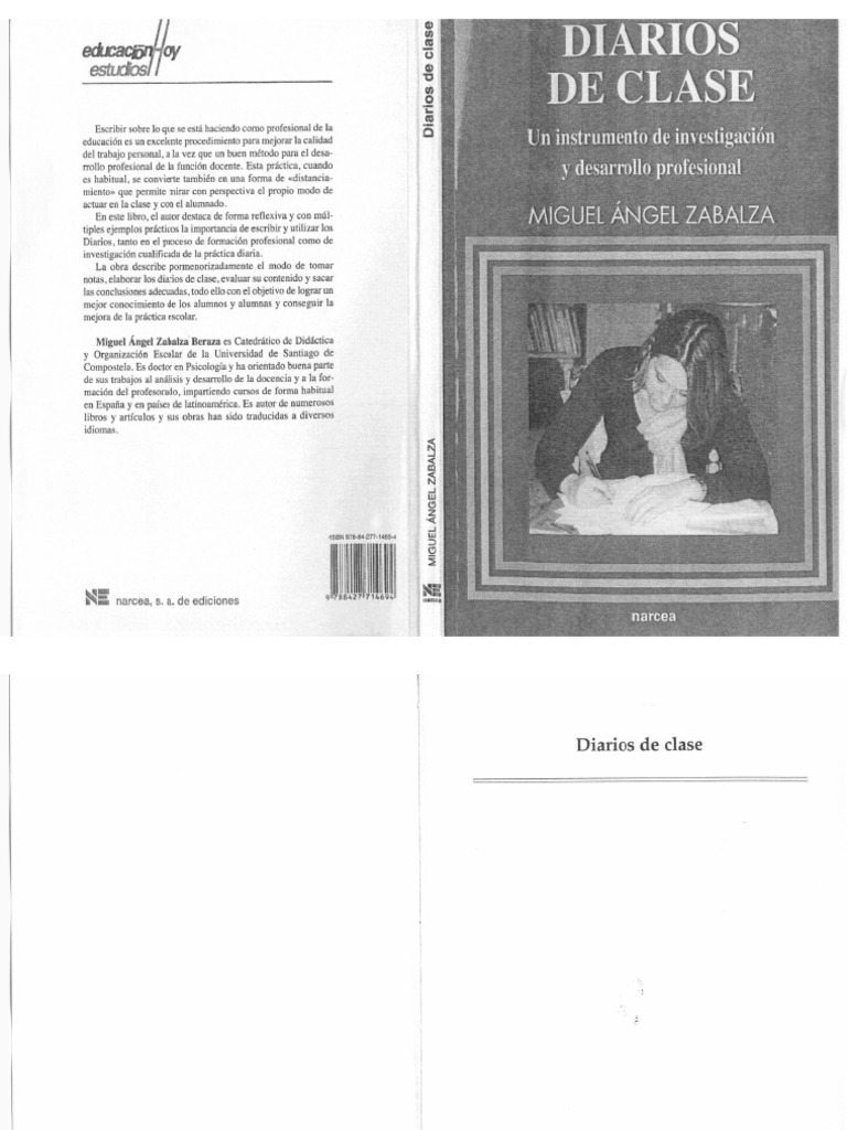 Diarios de Clase. Zabalza | PDF