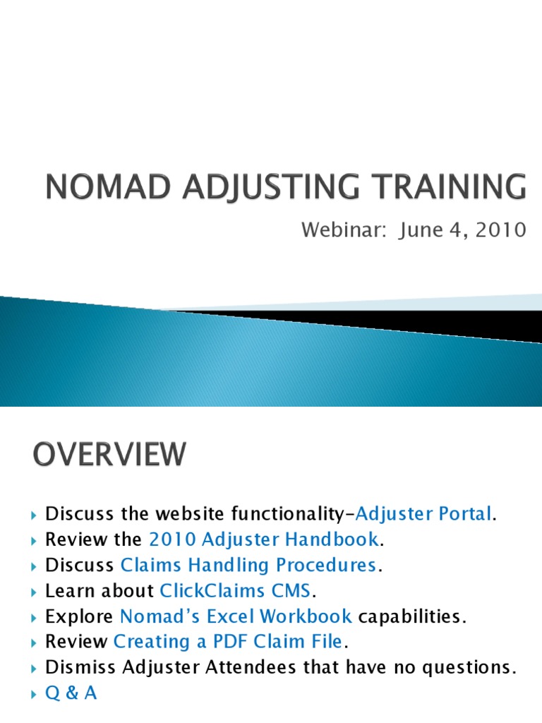009763852 nomad training | PDF | Invoice | Worksheet