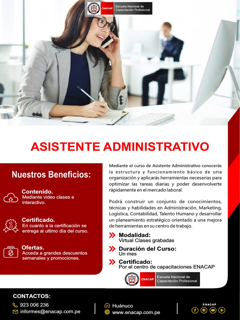 Asistente Administrativo | PDF | Servicio al Cliente | Planificación
