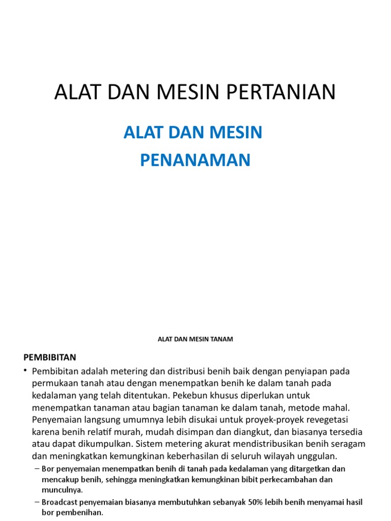 06 Alsin Penanaman | PDF