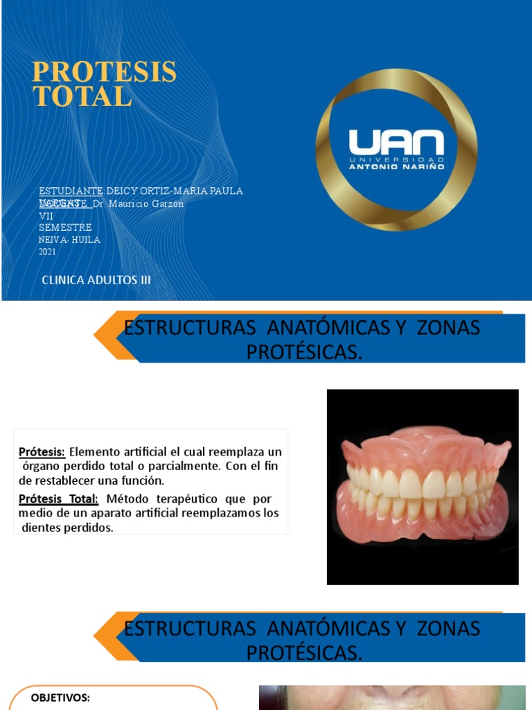 Protesis Total | PDF | Dentadura postiza | Ramas de Odontología
