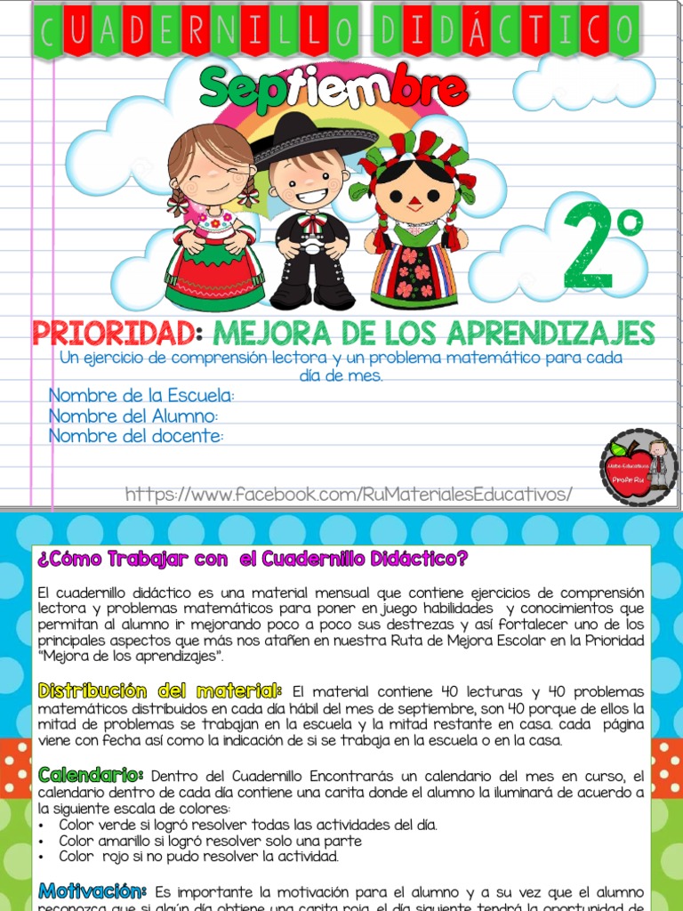 2° Cuadernillo Didáctico Septiembre P-1 Profr. Ru | PDF | Panes | Juguetes