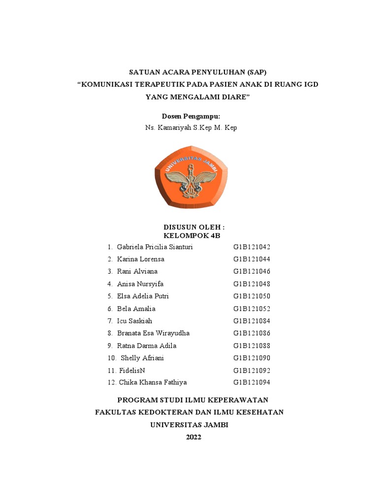Sap Igd Diare | PDF