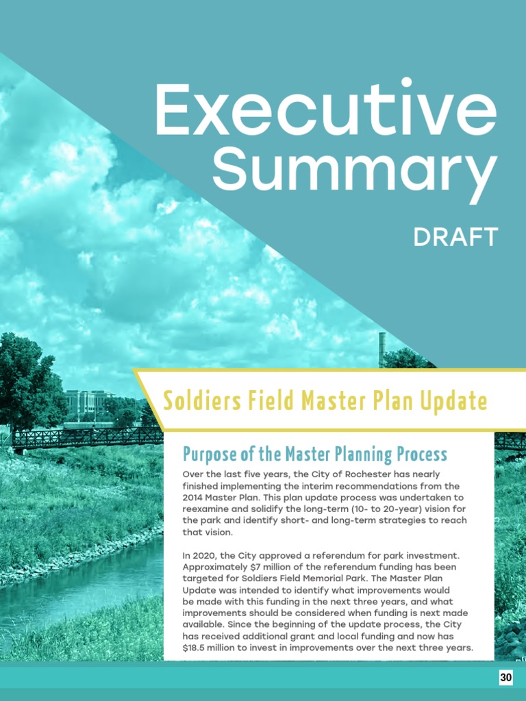 Soldiers Field Park Master Plan Update Draft | PDF | Parks | City