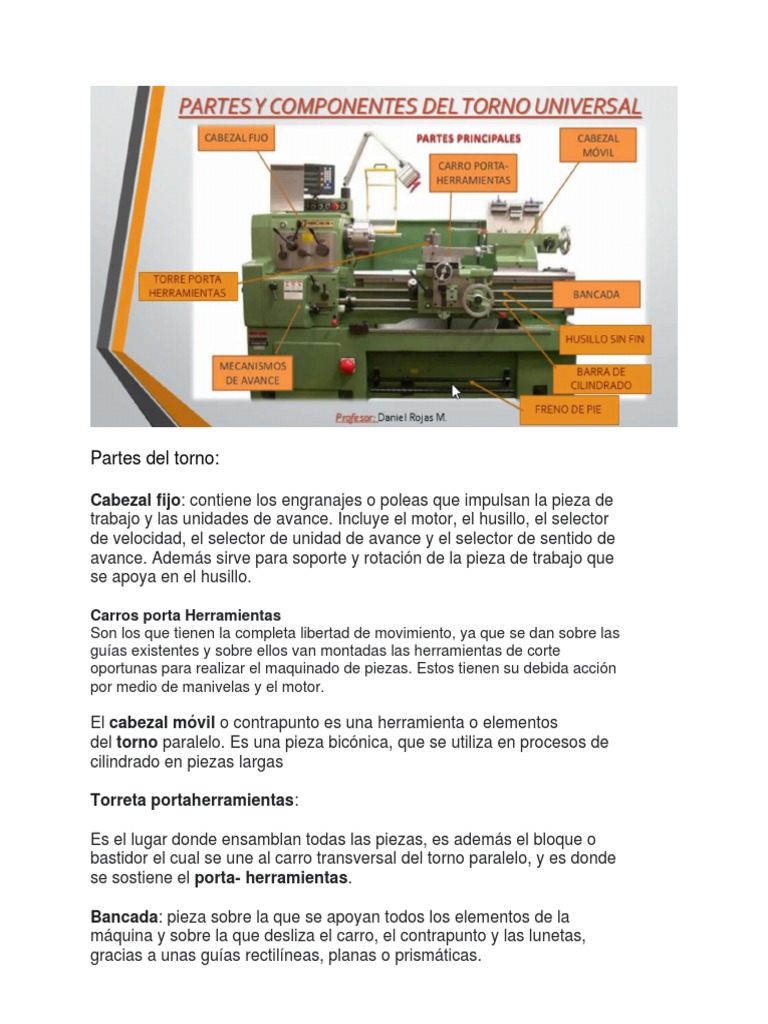 Torneado de Piezas | PDF | Máquinas | Ingeniería mecánica