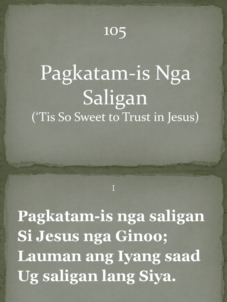 105 Pagkatam-Is Nga Saligan | PDF