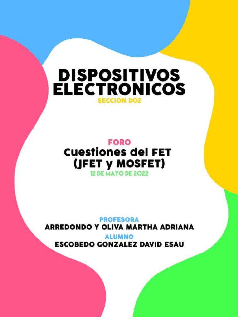 Cuestiones Del FET (JFET y MOSFET) | PDF | Mosfet | Cmos