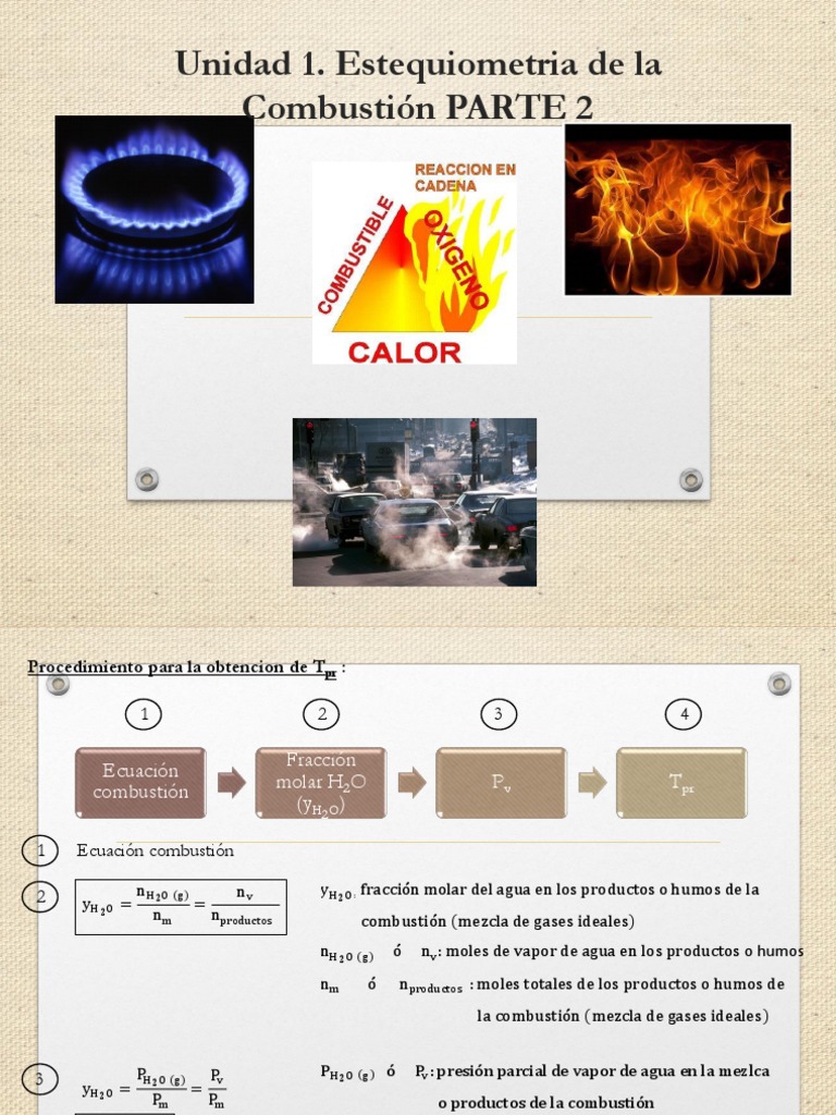 Estequiometria - de - La - Combustion PARTE 2 | PDF | Combustión | Calor