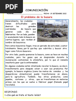 Lectura Infantil: Cuidado del Medio Ambiente | PDF