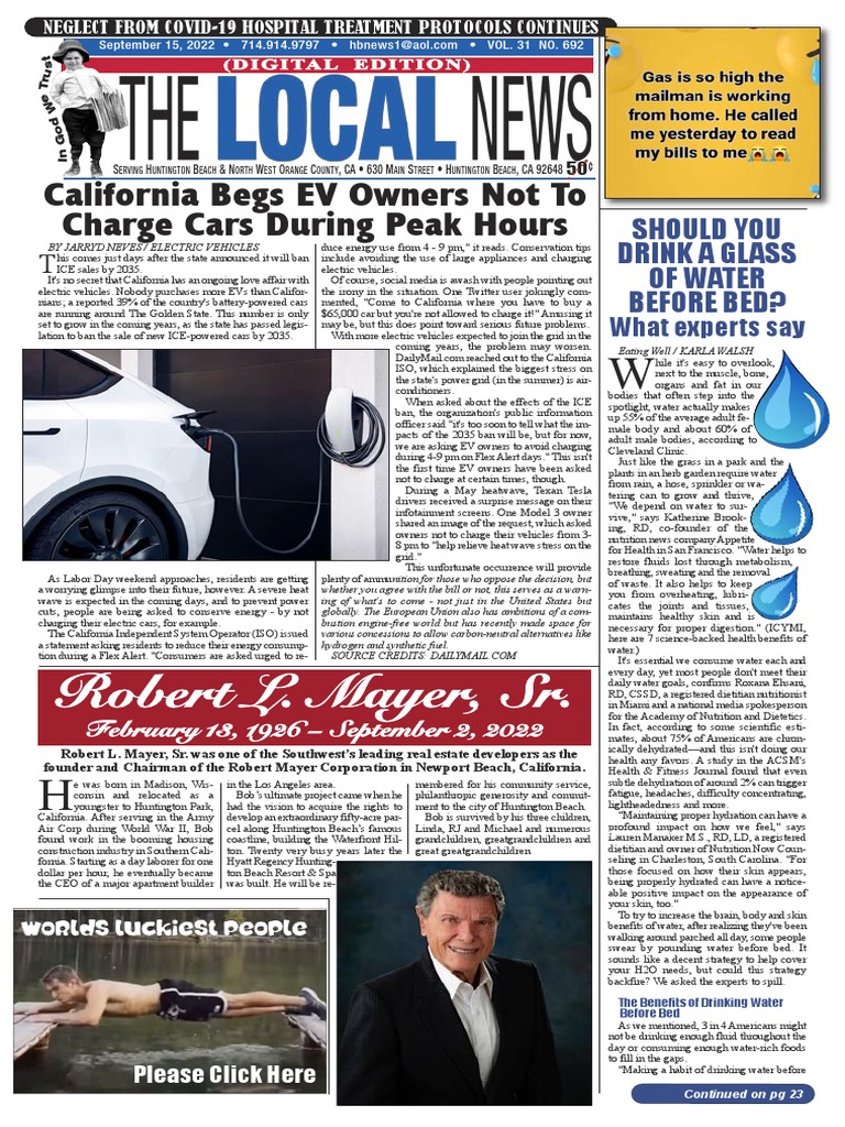 The Local News, September 15, 2022 DIGITAL W/ Website Links | PDF ...