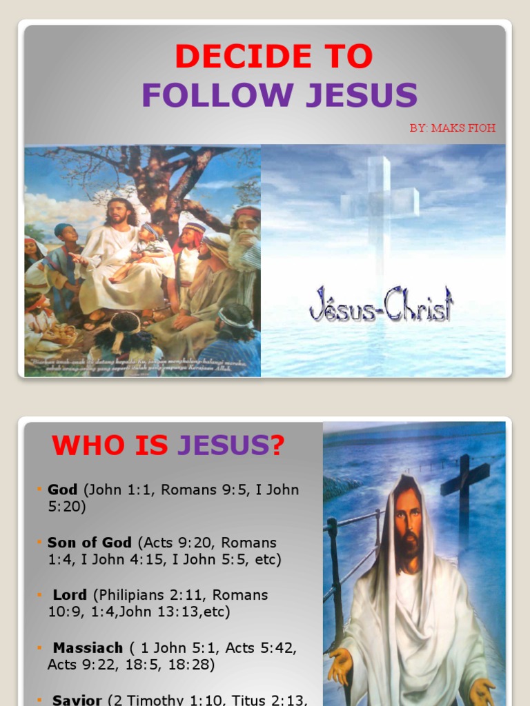 Decide To Follow Jesus | PDF