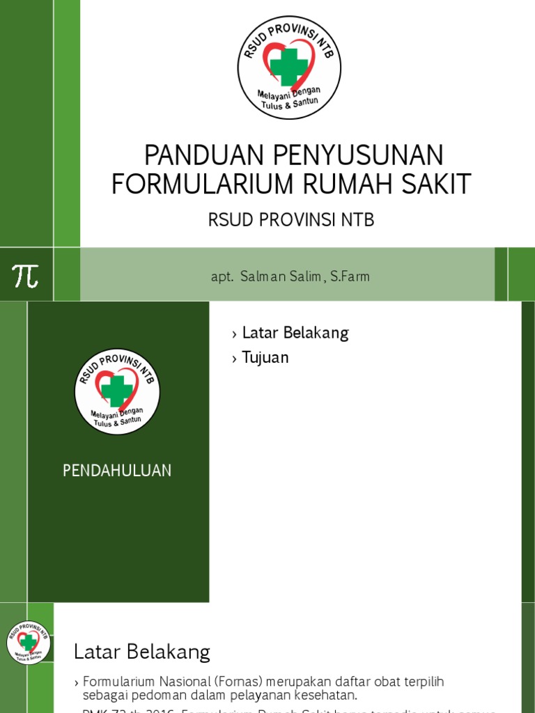 Panduan Penyusunan Formularium Rumah Sakit Pdf