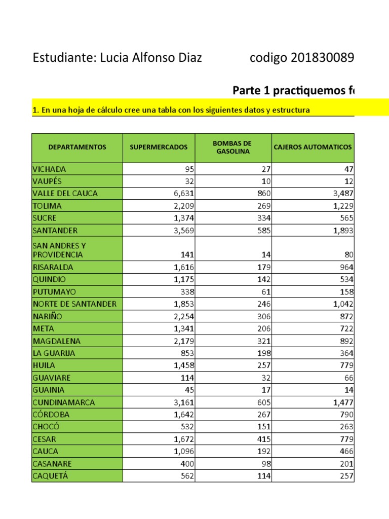 Practiquemos Formulas - Eje1 (Recuperado) | PDF