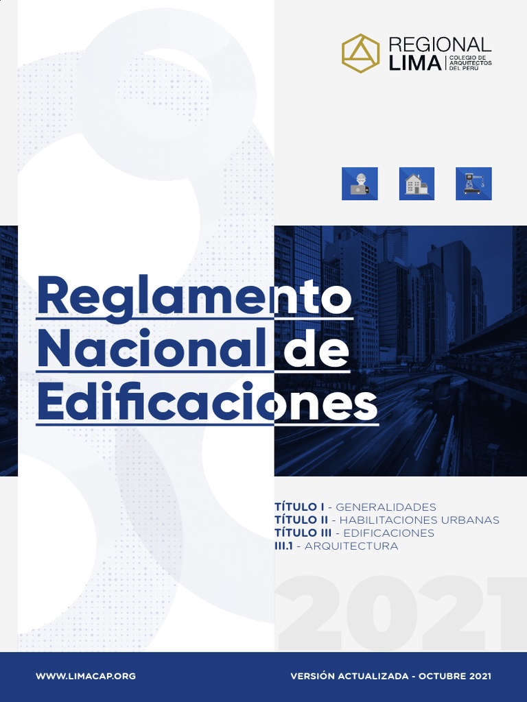 Reglamento Nacional de Edificaciones - Actualizado - 21 Octubre 2021 | PDF | Calidad (comercial ...