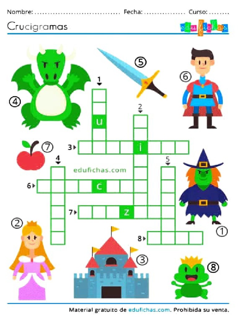 Crucigramas Primer Grado | PDF