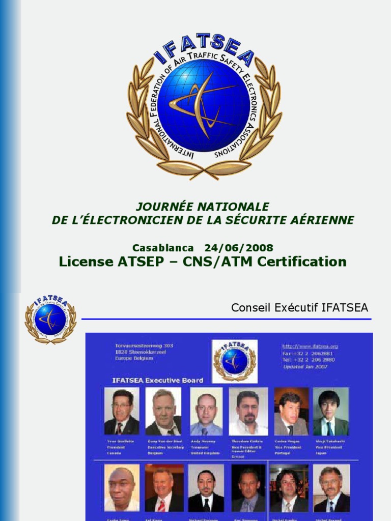 Ifatsea Atsep Day Casablanca | PDF | Certification | Air Traffic Control