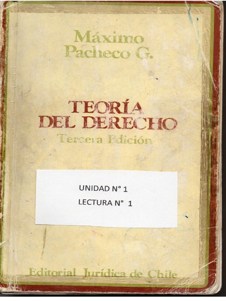 1 Teoria Del Derecho Maximo Pacheco G. | PDF