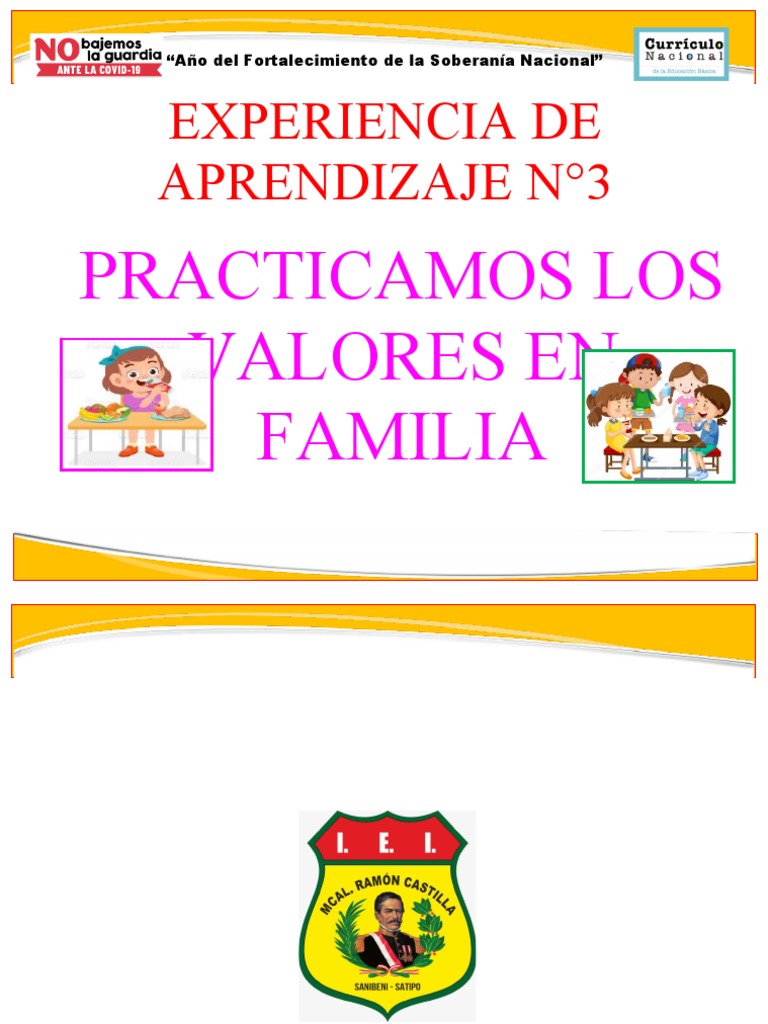 Experiencia de Aprendizaje #3 | PDF | Aprendizaje | Alimentos