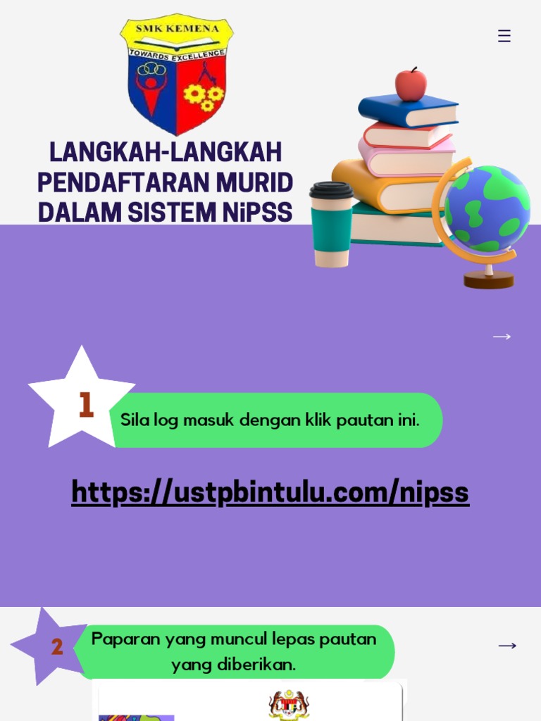 Langkah-Langkah Pendaftaran Murid Dalam Sistem NiPSS | PDF
