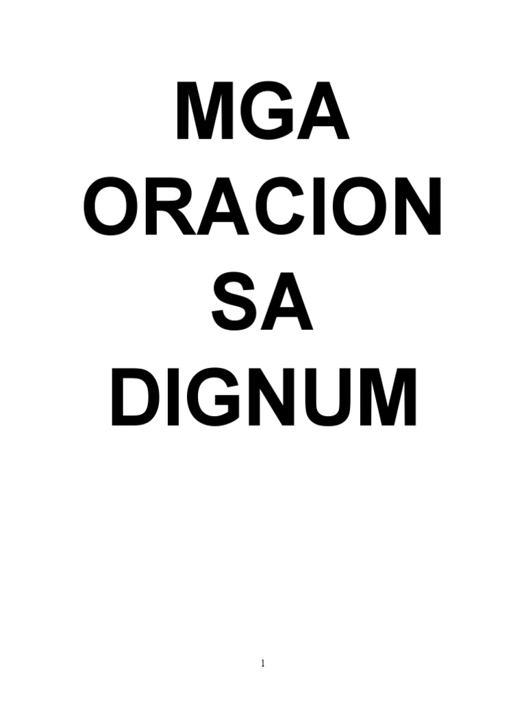 Dignum Magnum PDF | PDF