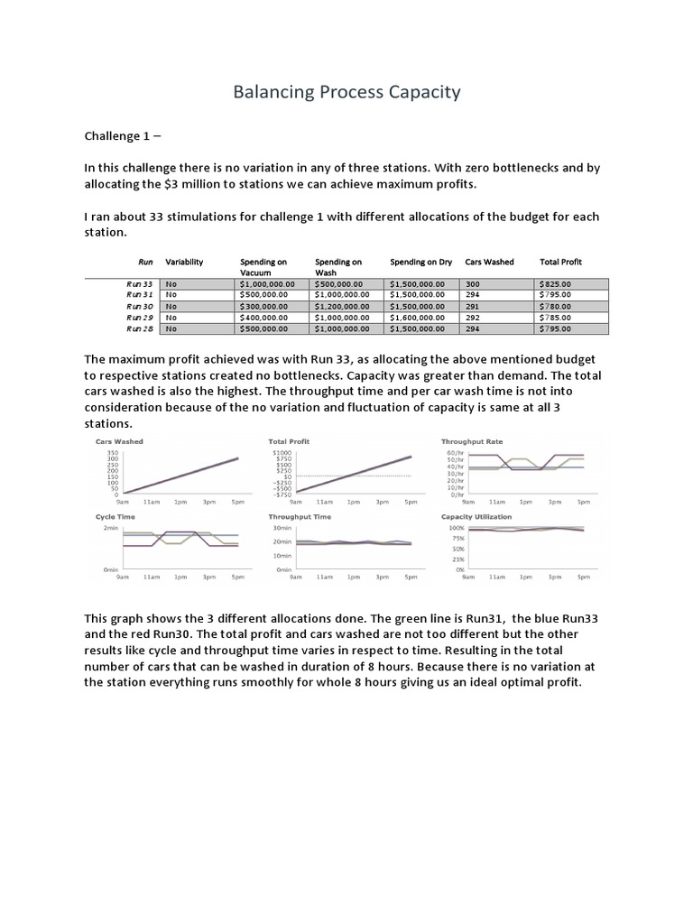 Balancing Process Capacity - .Com - Microsoft.word - Openxmlformats.wordprocessingml | PDF ...
