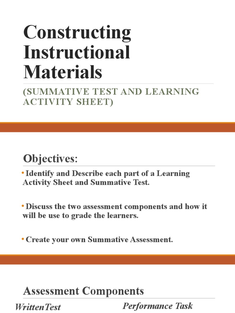 Constructing Instructional Materials | PDF | Educational Assessment ... Constructing Instructional Materials | PDF | Educational Assessment ...