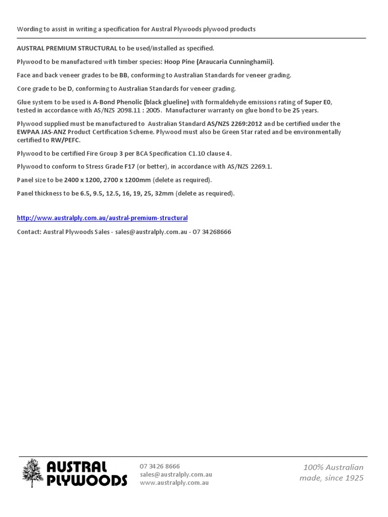 Structural BB - Spec Wording | PDF