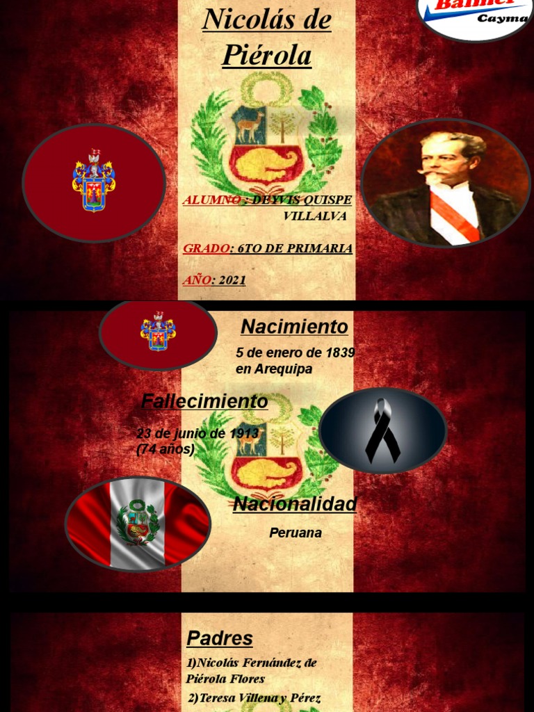 Nicolás de Piérola | PDF | América del Sur | Gobierno