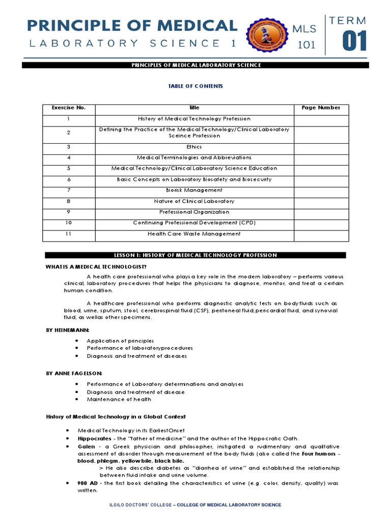 Introduction To MLS 1 | PDF | Pragmatism | Medicine