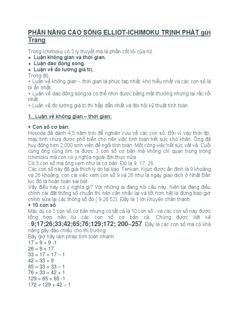 PHẦN NÂNG CAO SÓNG ELLIOT | PDF