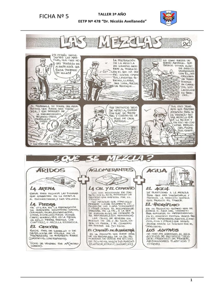 EETP No 478 “Dr. Nicolás Avellaneda” taller 3o año ficha | PDF | Sectores Economicos ...