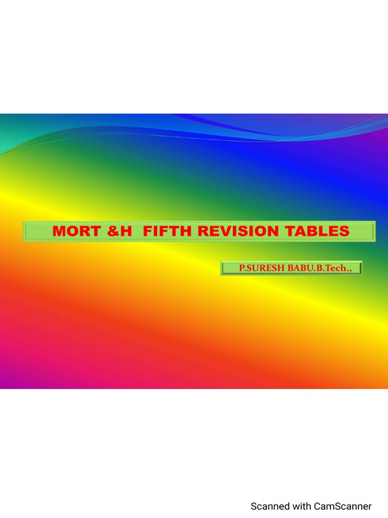 2 Morth Tables Guide | PDF