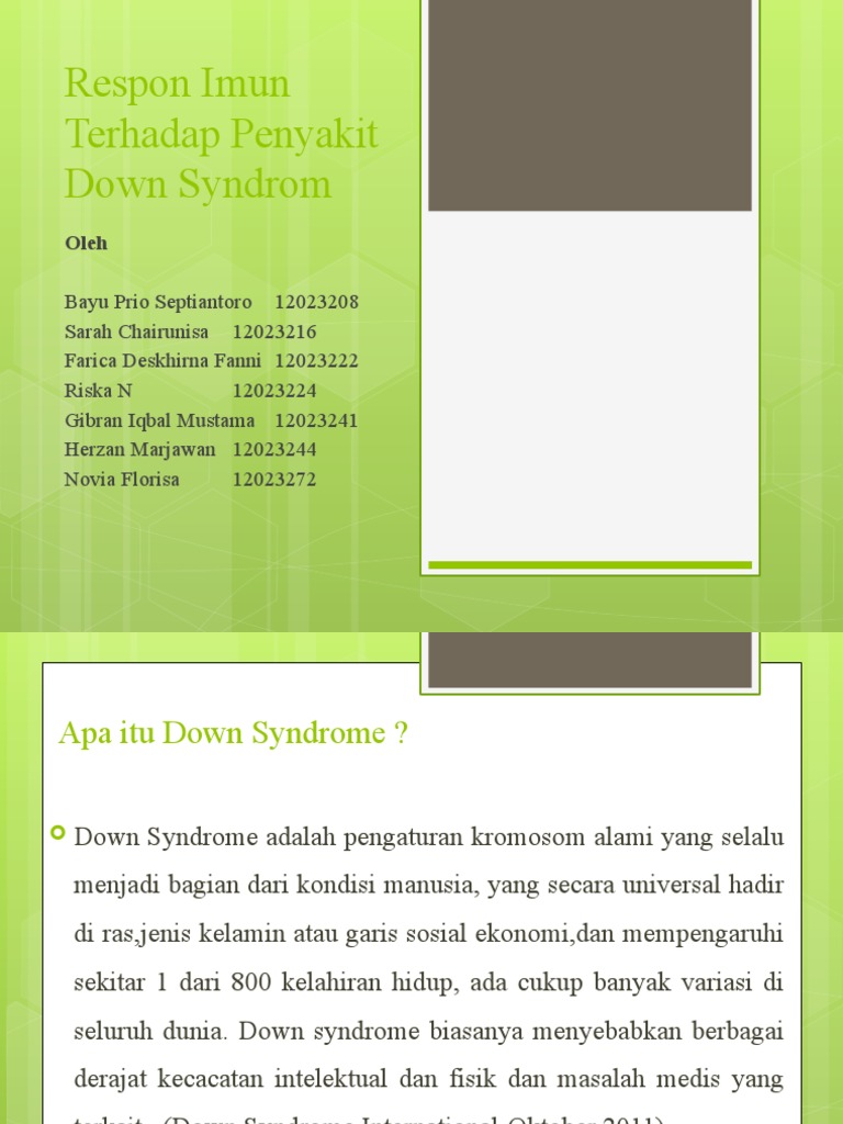Respon Imun Terhadap Penyakit Down Syndrom | PDF