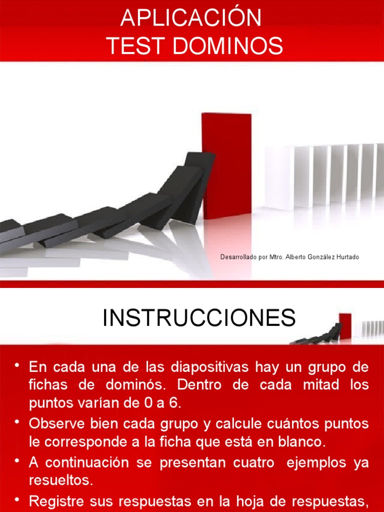 Aplica Test Dominos | PDF