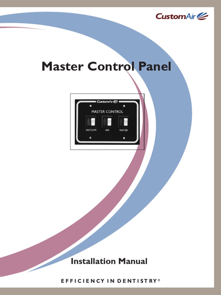 CustomAir Master Control Panel - Installation Manual | PDF | Relay | Electrical Wiring