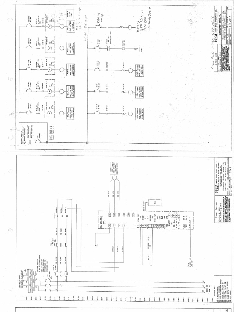 Conveyor Secado Electrical Drawing | PDF