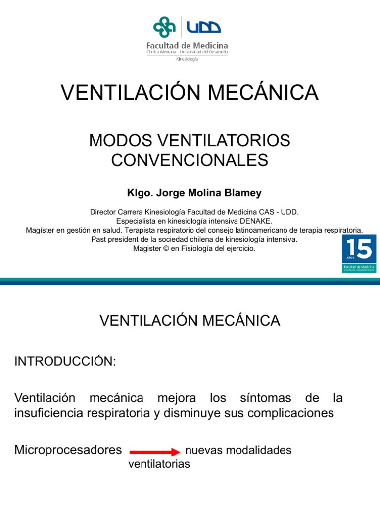 Modos Ventilatorios Convencionales | PDF | Terapia | Tratamientos médicos