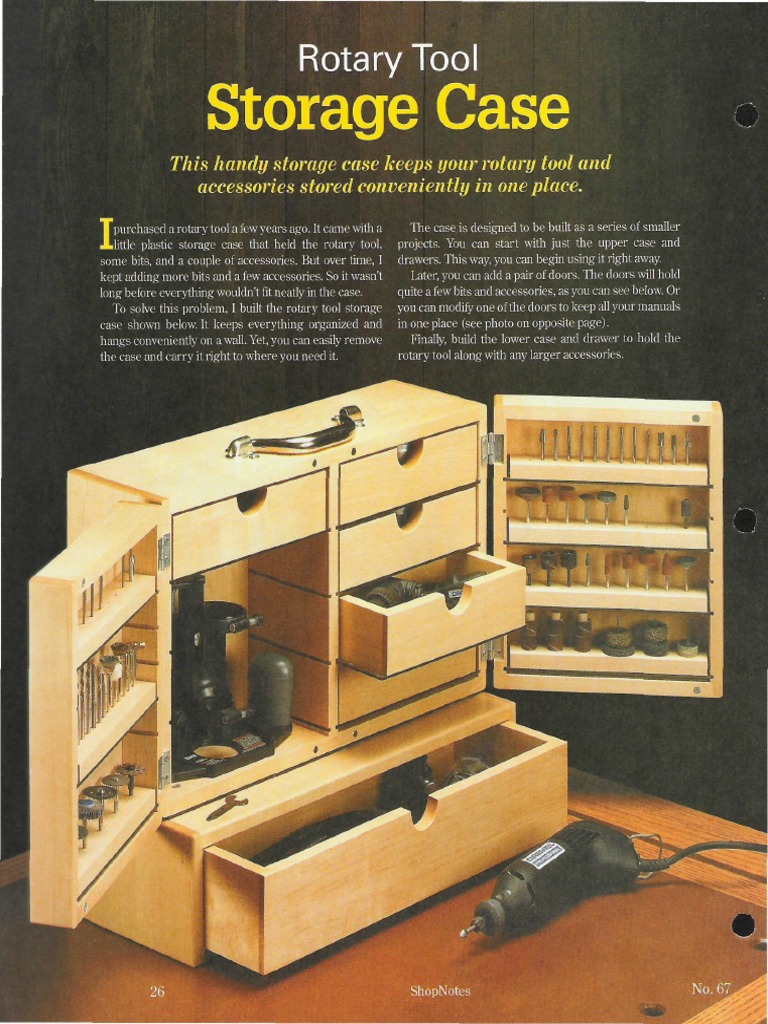 Rotary Tool Storage Case | PDF