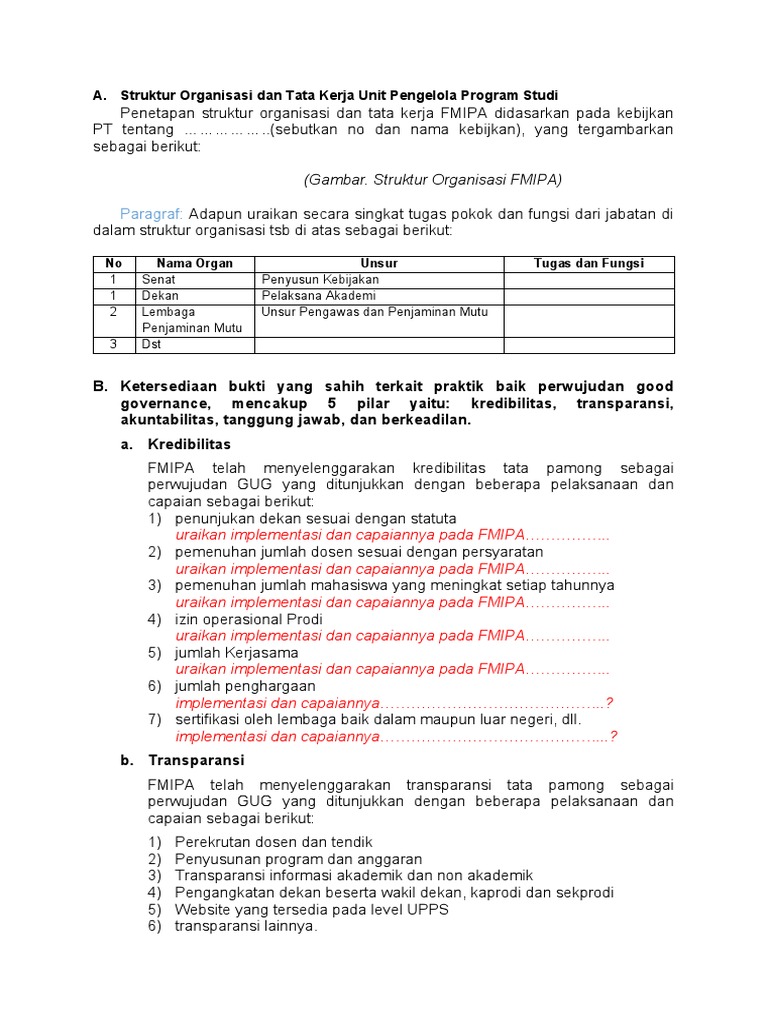 Struktur dan Fungsi UPPS FMIPA | PDF