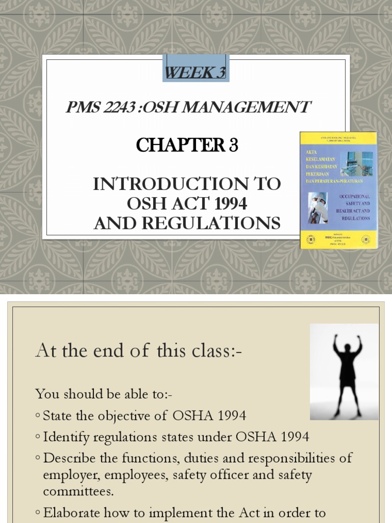 Oshm 3 | PDF | Occupational Safety And Health | Occupational Safety And ...